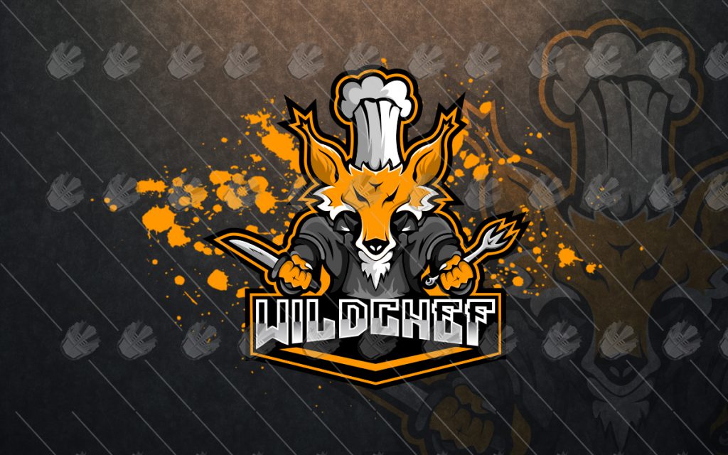 Chef Wolf Mascot Logo Wolf Chef Logo For Sale – Lobotz LTD