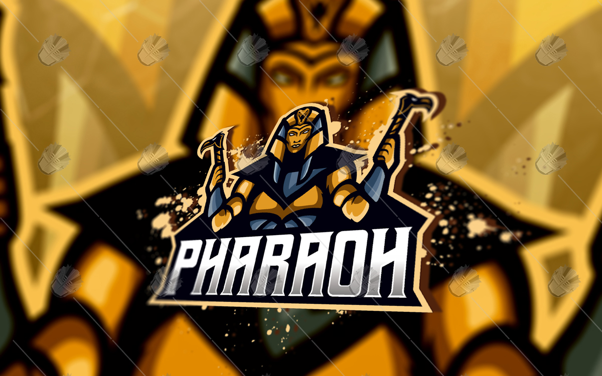 Majestic Pharaoh Mascot Logo | Pharaoh eSports Logo – Lobotz LTD