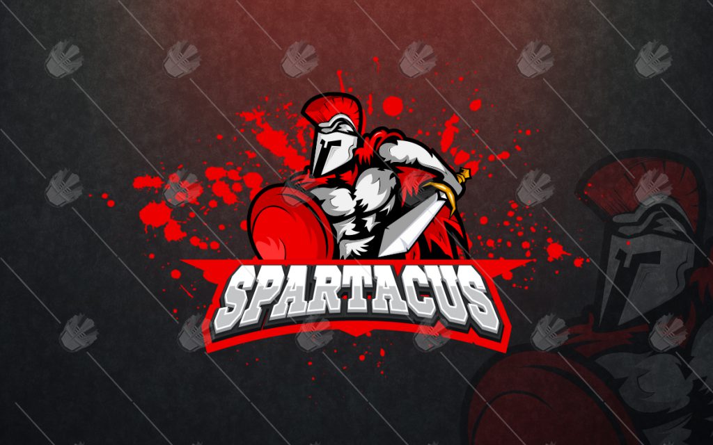 Spartacus eSports Logo | Spartacus Mascot Logo For Sale - Lobotz LTD