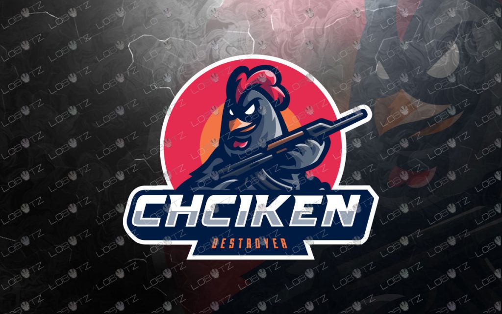 Chicken Mascot Logo For Sale | Chicken eSports Logo – Lobotz LTD