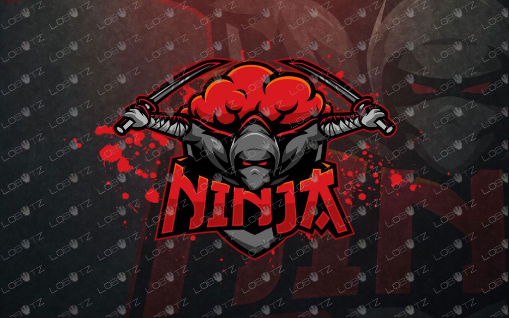 Spectacular Ninja Mascot Logo | Ninja eSports Logo For Sale – Lobotz LTD