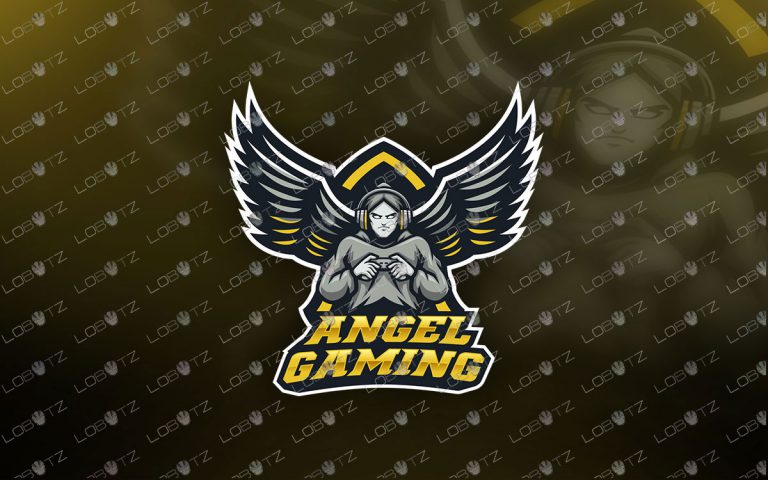 Angel Gamer Mascot Logo Gamer Angel Mascot Logo For Sale – Lobotz LTD