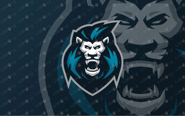 Gamer Lion Mascot Logo Gamer Lion eSports Logo Gaming Logo - Lobotz LTD
