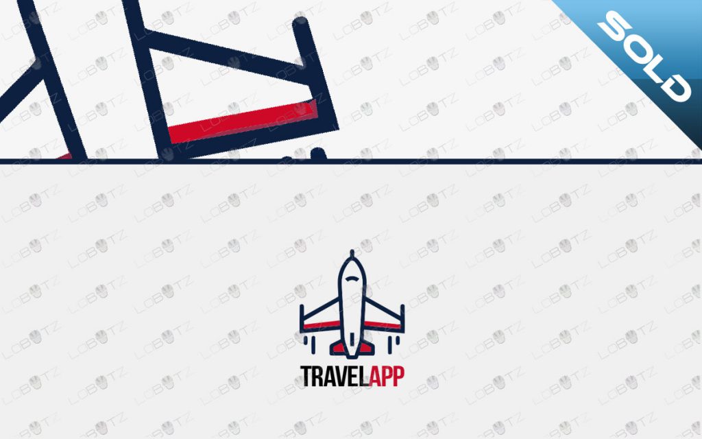 Creative & Modern Travel Logo Plane Logo For Sale - Lobotz LTD