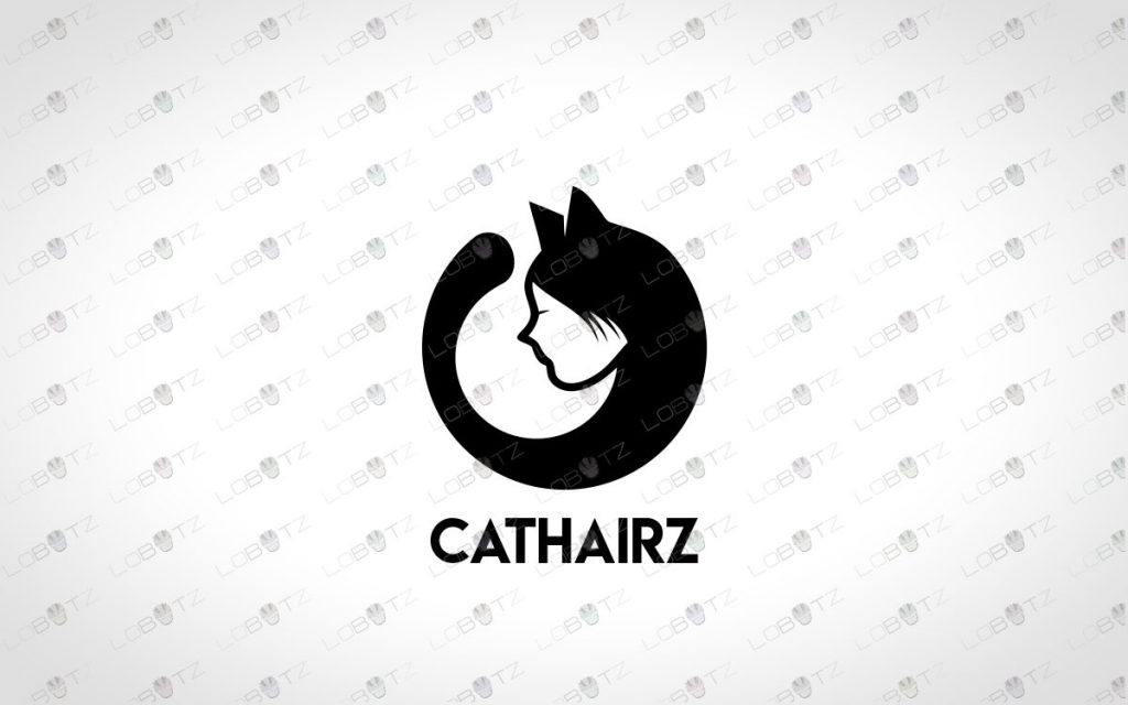 Premade Cat Woman Logo For Sale | Minimalist Cat Logo – Lobotz LTD